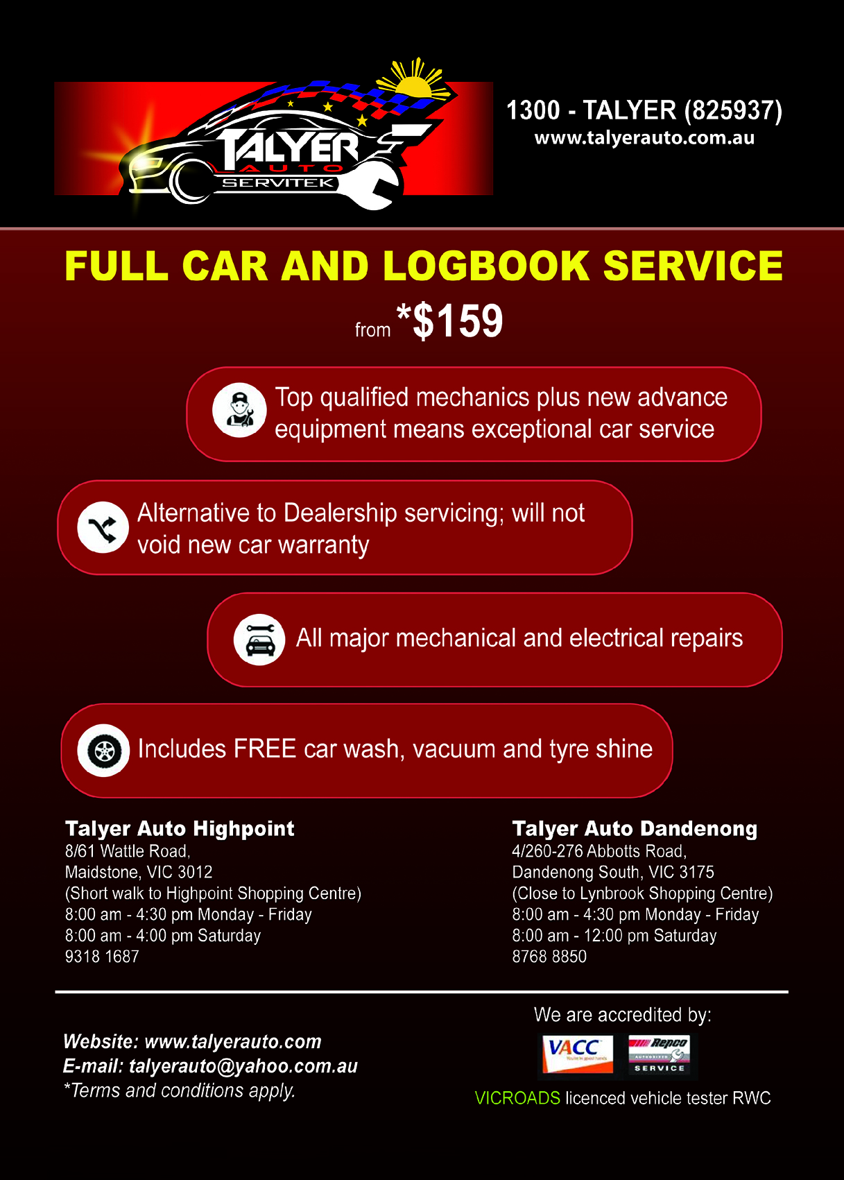 Talyer Auto Servicentre – Maidstone VIC – Read Reviews